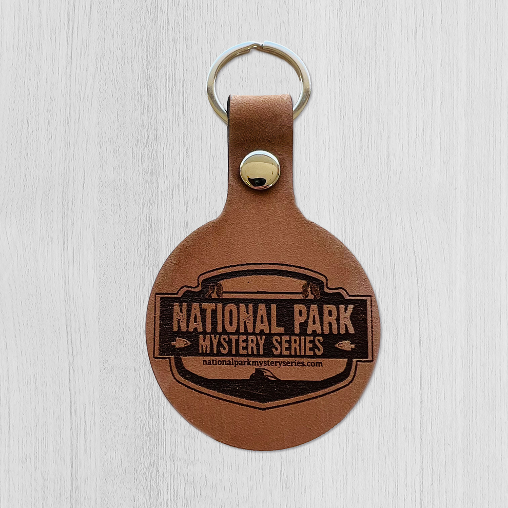 Leather Keychain - Badge – National Park Mystery Series